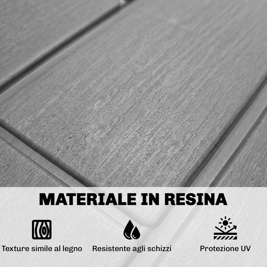 Outsunny 114L Waterproof and UV-Resistant Resin Garden Storage Box wit ...
