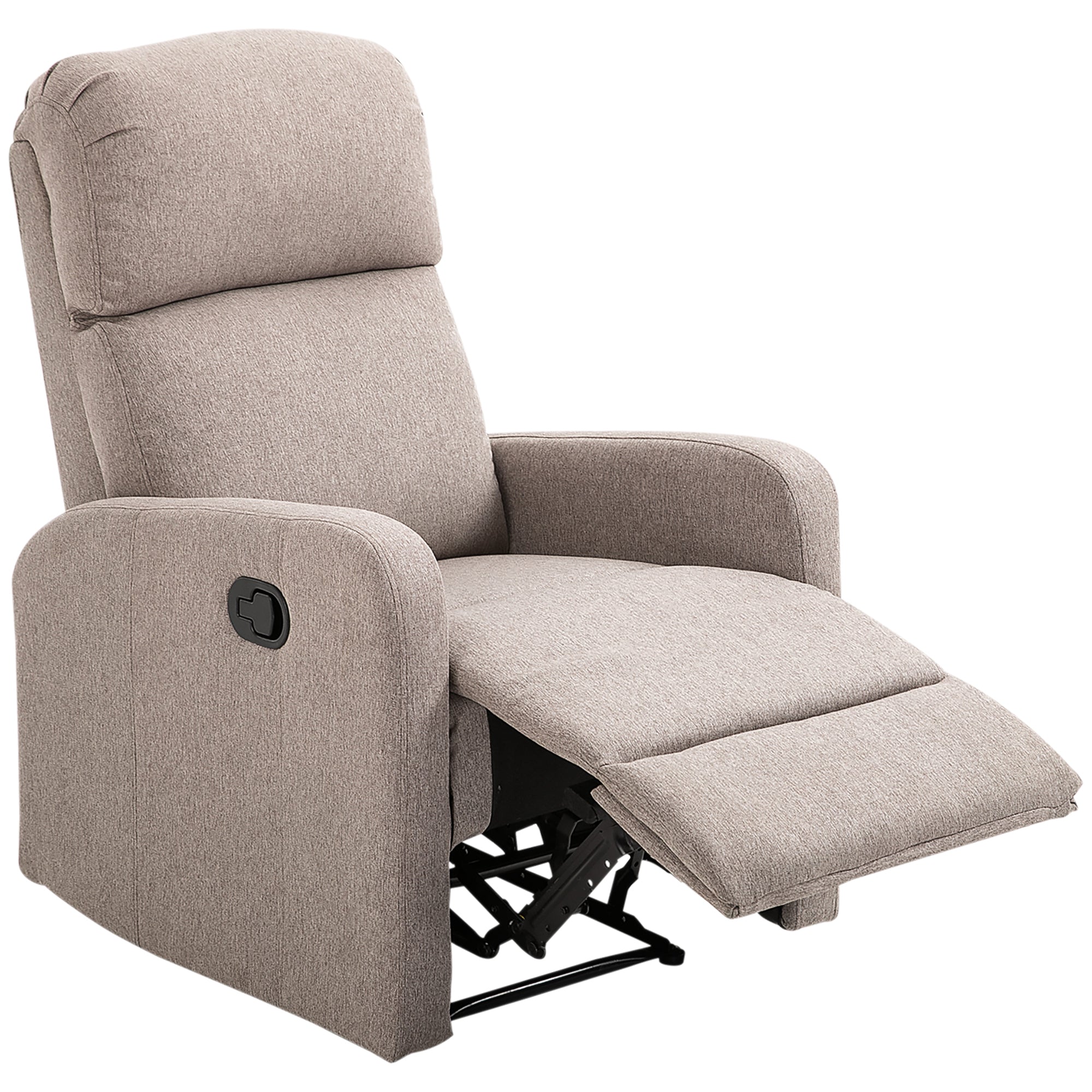 Relax Chair Reclining up to 168° with Footrest, 67x83x107 cm, Grey ...